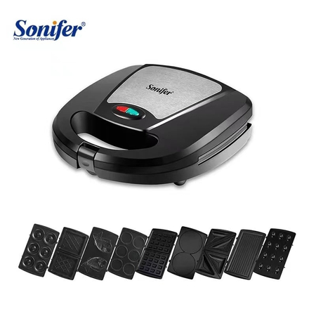 Электрический сендвичмейкер! Вафельница SONIFER SF-6123