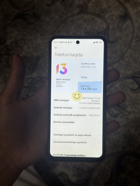 Redmi Note 11 4G 6ga128 gb tel ideal kar dok bor