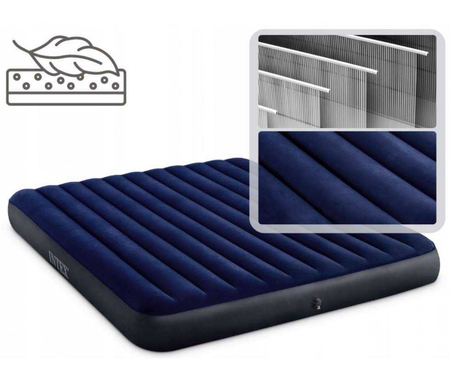 Intex 64755, надувной матрас 203 x 183 x 25 см Бесплатная Доставка