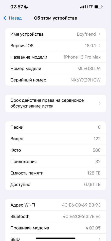 iPhone 13 Pro Max 128gb