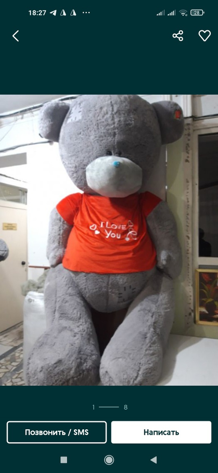 Teddy Teddi ™Teddiy ayiqchalar (50sm. 3metr)