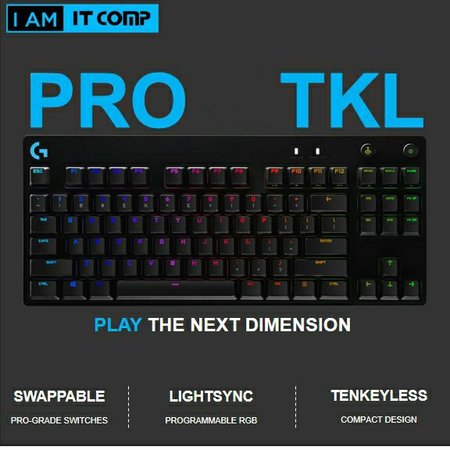 СКИДКА! Logitech G PRO TKL Black Механическая Клавиатура RGB