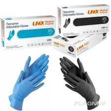 Перчатки нитриловые UNEX Размер: S, M, L 100 шт. в уп.