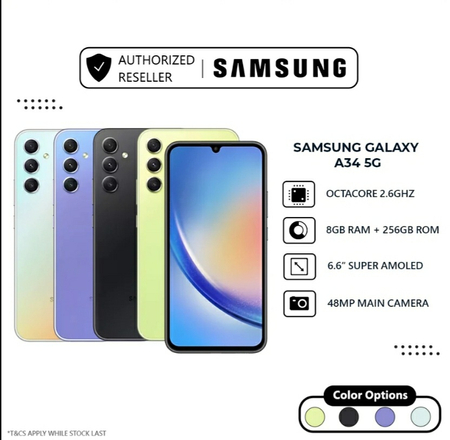 Samsung A34 новые с гарантией 1год