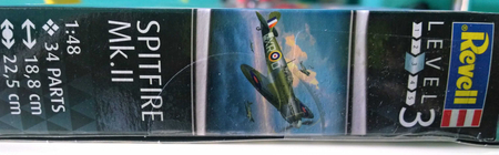 REVELL Model Kit Aircraft - SPITFIRE MK II 1:48 scale - w/Glue & Paint