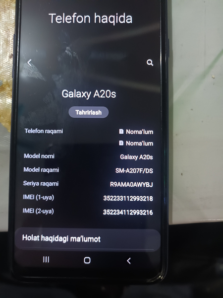 A20s samsung pamyati 3 32gb