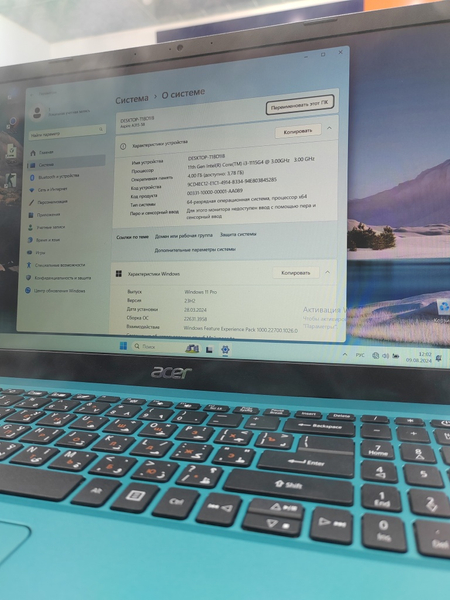 Продам ноутбук i3 Acer aspire3