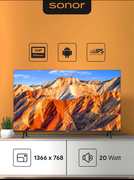 Sonor 43SNR 100S Smart Android Tv. Для дома.