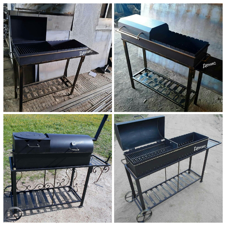 BBQ кованый мангал смокер гриль шашлычницу барбекю очаг казан