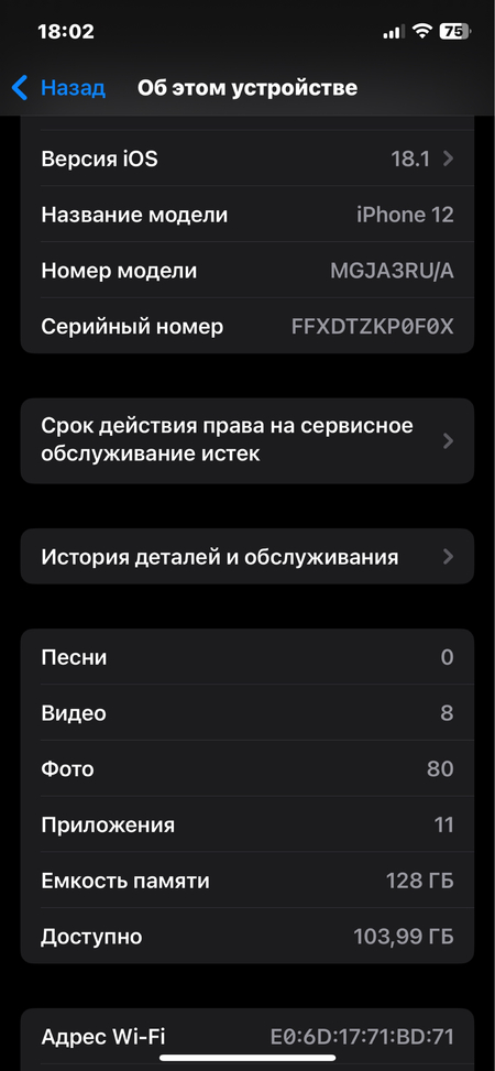 iPhone 12 / 128 Gb RU/A