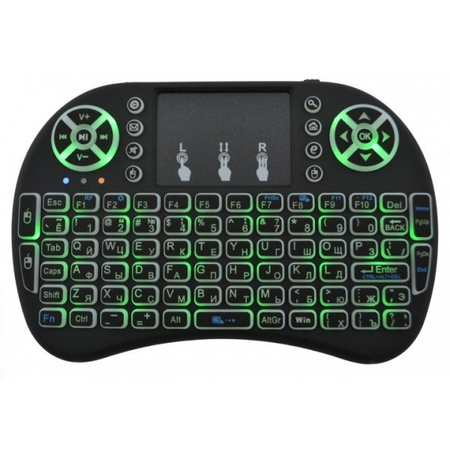 Беспроводная клавиатура Mini Keyboard Backlit с тачпадом и...