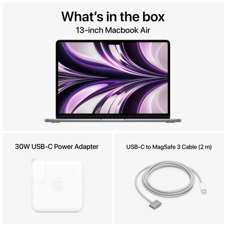 MacBook Air M2 chip 8/512GB 13,6-inch SPG/SLV/MDN