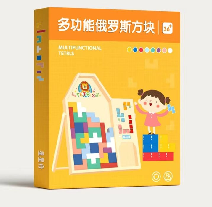 Развивающая игрушка для детей головоломка тетрис деревянная