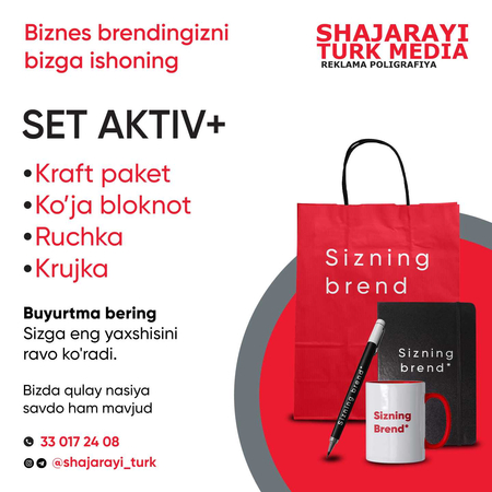 Biznes egalari uchun ajoyib set aktivlar