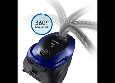 Samsung vc20m255awb 2в1 мешок и кольба