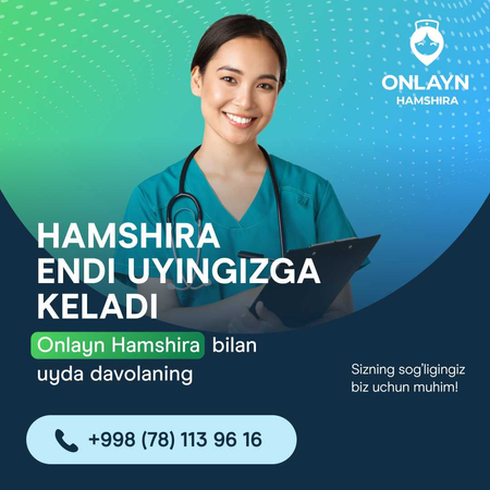 Uyda hamshiralik xizmati | Услуги медсестры на дом | Onlayn Hamshira