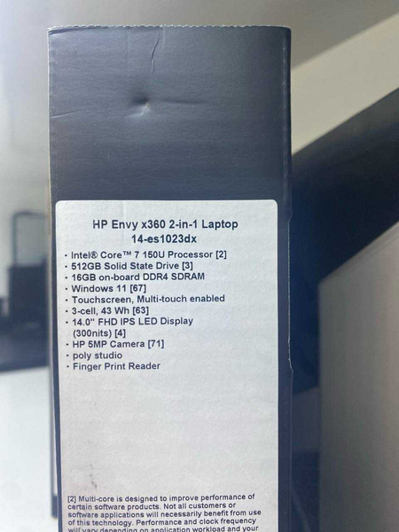 Ноутбук HP Envy x360 ULTRA 7 150U/DDR4 16GB/SSD 512GB/14 FHD Доставка