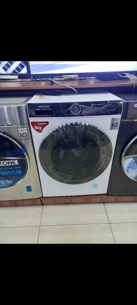 Kir yuvish mashinasi ZIFFLER 8 kg invertor pol sensor