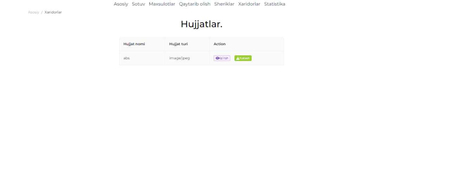 Nasiya Arenda bilan ishlovchilar uchun Service
