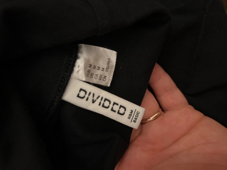 Черная базовая водолазка топ размер М H&M оригинал . Хлопок .