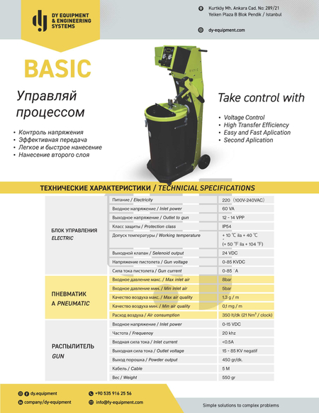 Ручные установки порошковой покраски