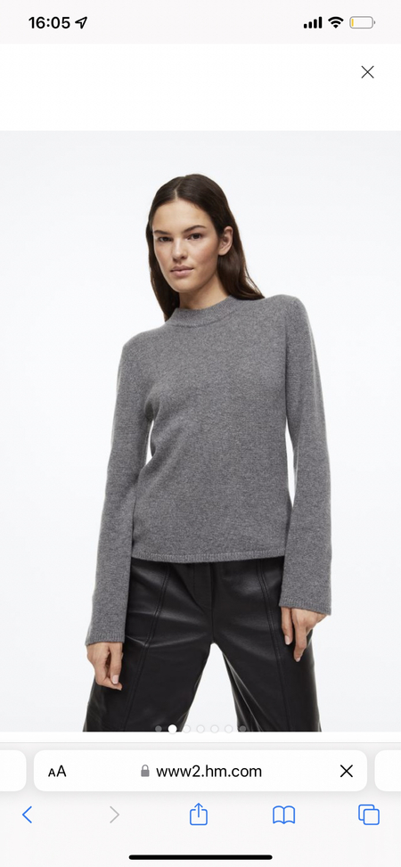 Кашемировый свитер от бранда H&M