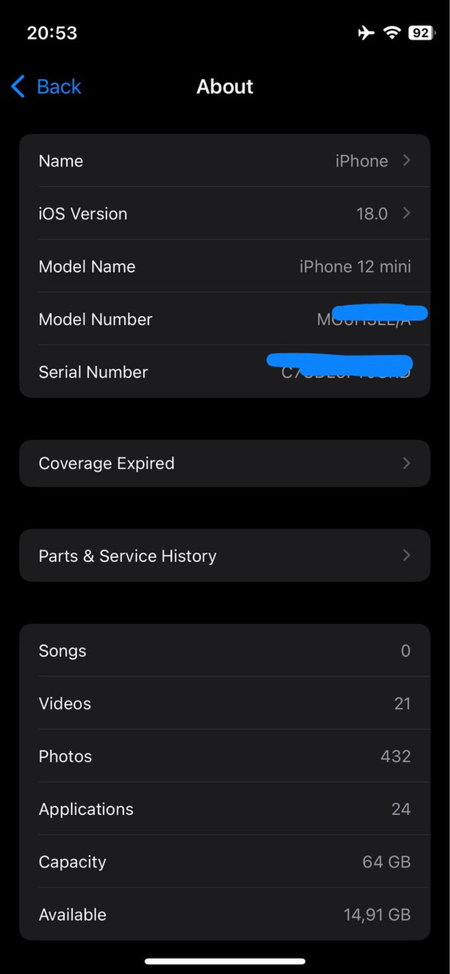 iPhone 12 mini obmen ipad 5 minidan kattalariga
