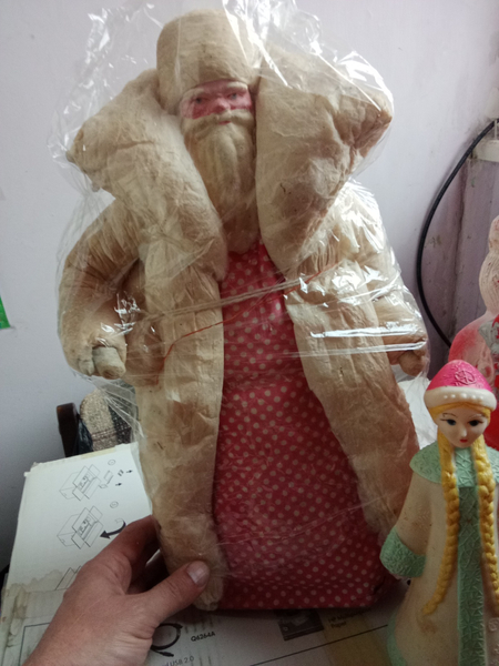 Игрушка СССР Дед мороз и снегурочка
