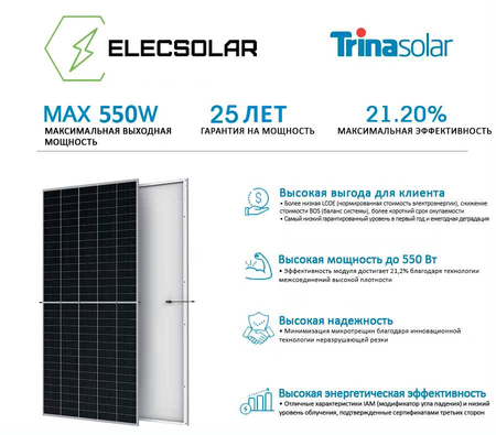 Quyosh panel Trina Solar Vertex 550W