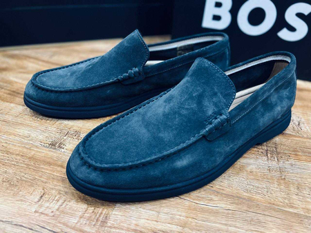 BOSS мужские лоферы из замши