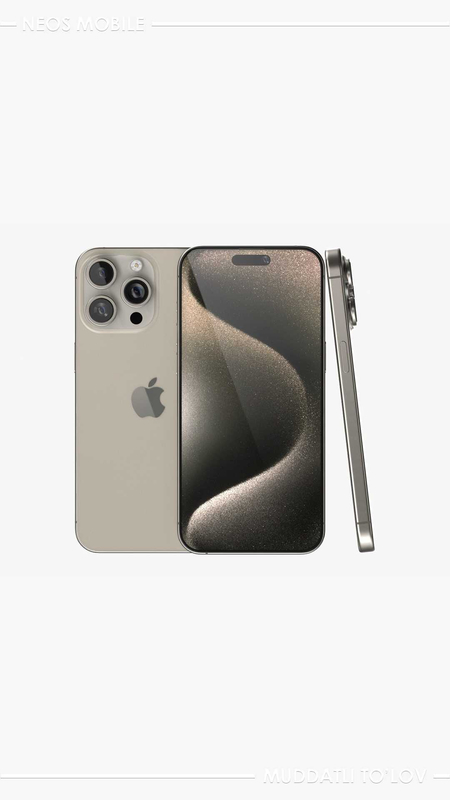[NEW] iPhone 15 Pro | 128 GB | Natural Titanium (Halol nasiya savdo)
