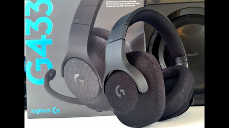 Проводные Наушники/Гарнитура Logitech G433 в чёрном цвете (вес 259г)
