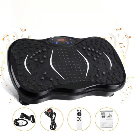 Виброплатформа тренажер 130кг Bluetooth пульт управления