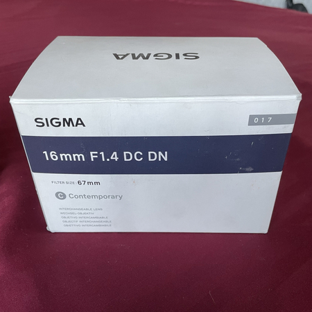 Объектив Sigma 16mm F1.4 DC DN для Sony E-mount