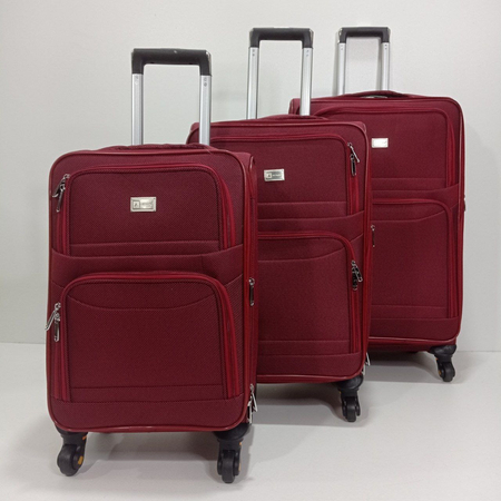 Чемоданы  на 4-х колесах. Color red qizil rangda No:858