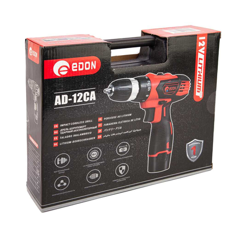 EDON AD-12A Аккумуляторный шуруповерт дрель на 12 V