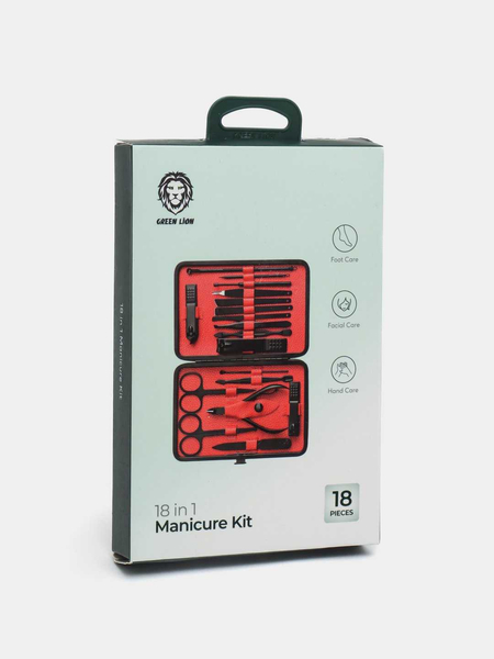 Manikyur to'plam 18x1 Green Lion /Маникюрный набор /Manicure Kit