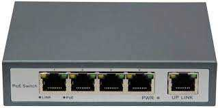 POE-31004P коммутатор PoE 4+1 порта