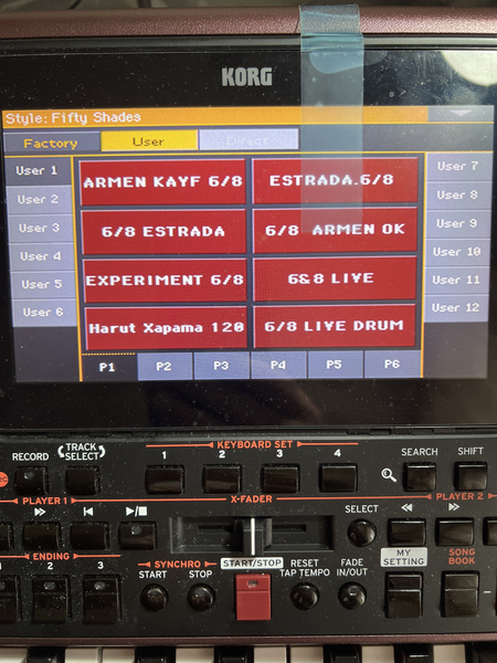 Обменяю новый Korg pa1000