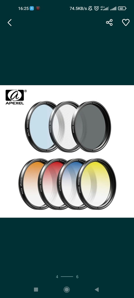 Фото линзы Apexel 52mm