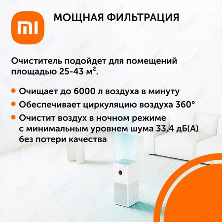 Очиститель воздуха, Xiaomi Smart Air Purifier 4 Lite/4/4pro