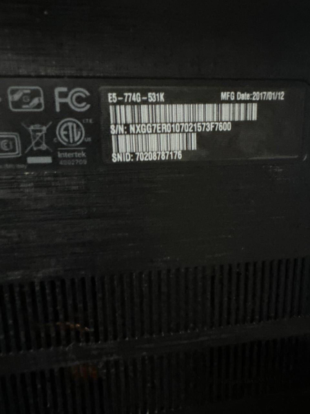 Ноутбук для офиса Acer Aspire E5-774G-531