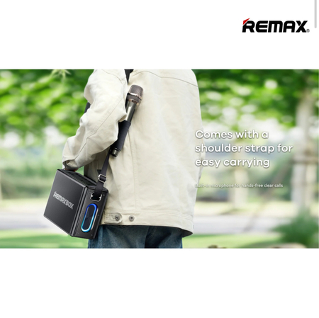 Караоке Колонка Remax RB-M51 120W (12000mAh) с двумя микрафонами