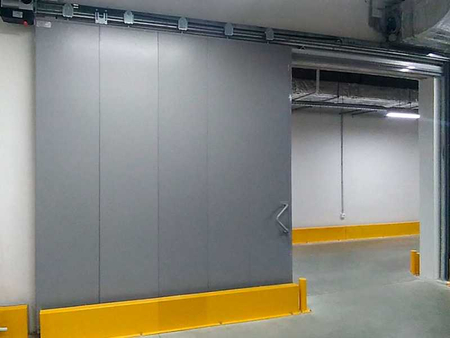 Откатные противопожарные ворота с пределом огнестойкости EI60, EI90