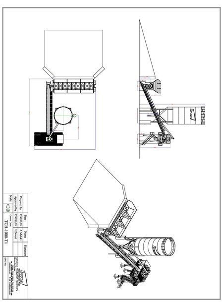 Бетонный завод  Модель: TCH-1000.  Тип: T1