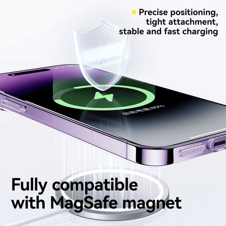 Магнитный чехол для телефона Baseus  iPhone 15 Series, прозрачный