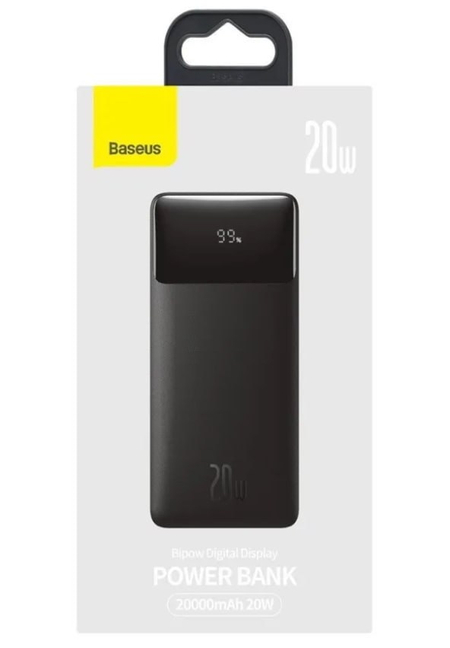 Внешний аккумулятор Baseus Power bank 20000mAh 20W Чёрный