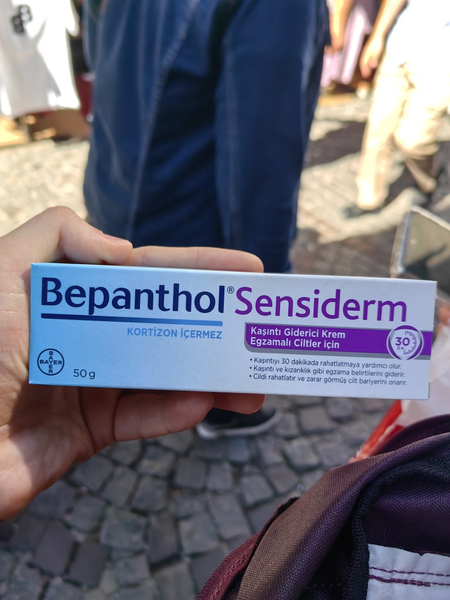 Бепантен/Бепантол сенсидерм. Турция. Bepanthen/Bepanthol
