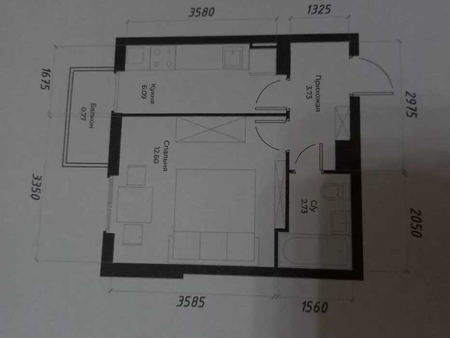 ЖК Assalom Maxtumquli Golden House 1/4/9 27м2 под ключ СРОЧНО