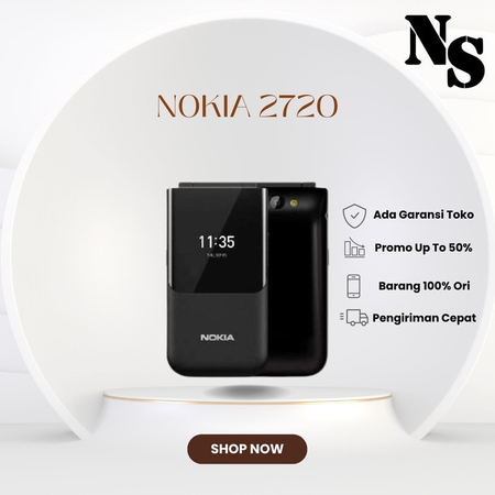 Nokia 2720 flip dual - karopka dokement yangi - kafolati bilan